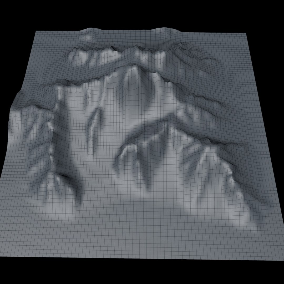 3d 3ds Mountain Terrain