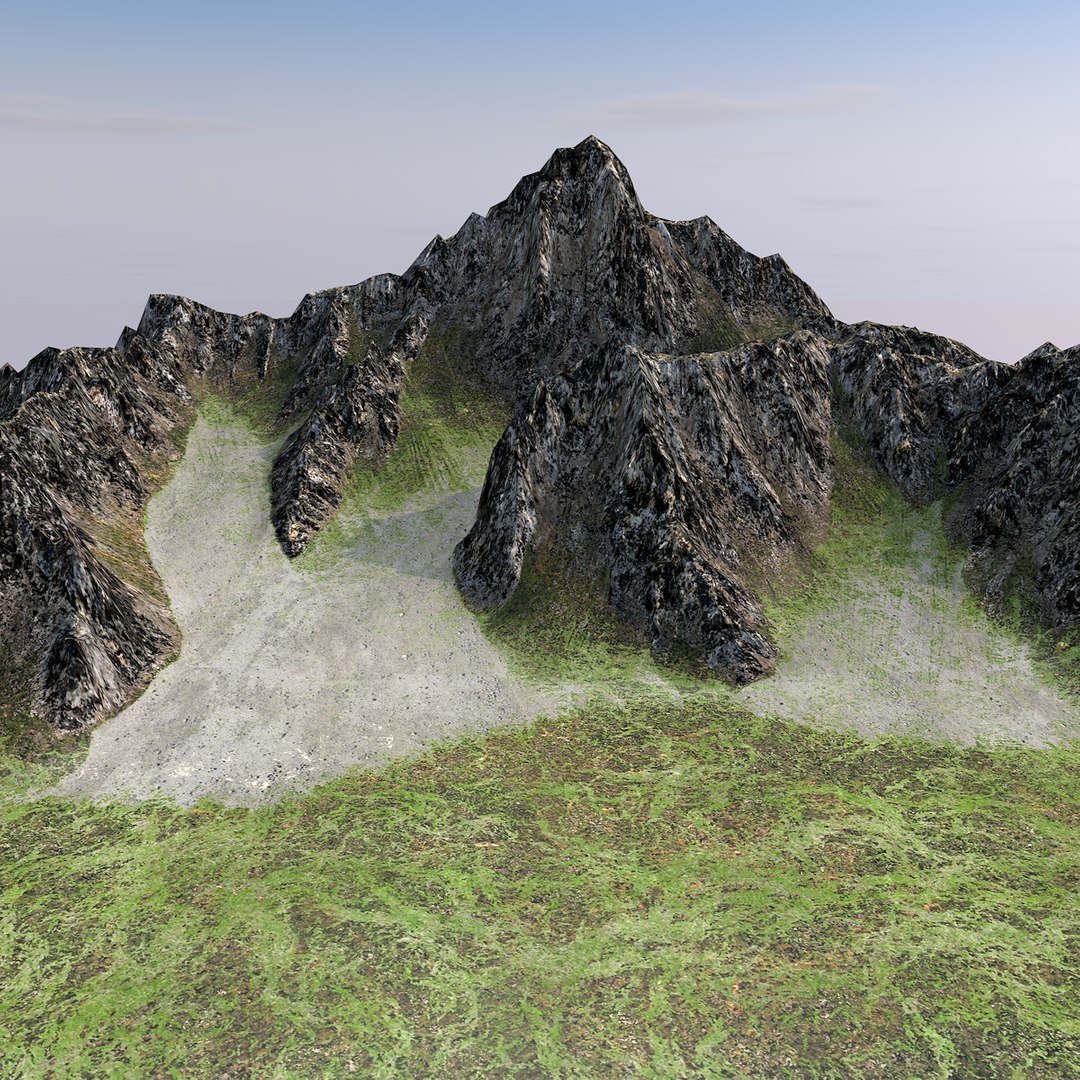 3d 3ds Mountain Terrain