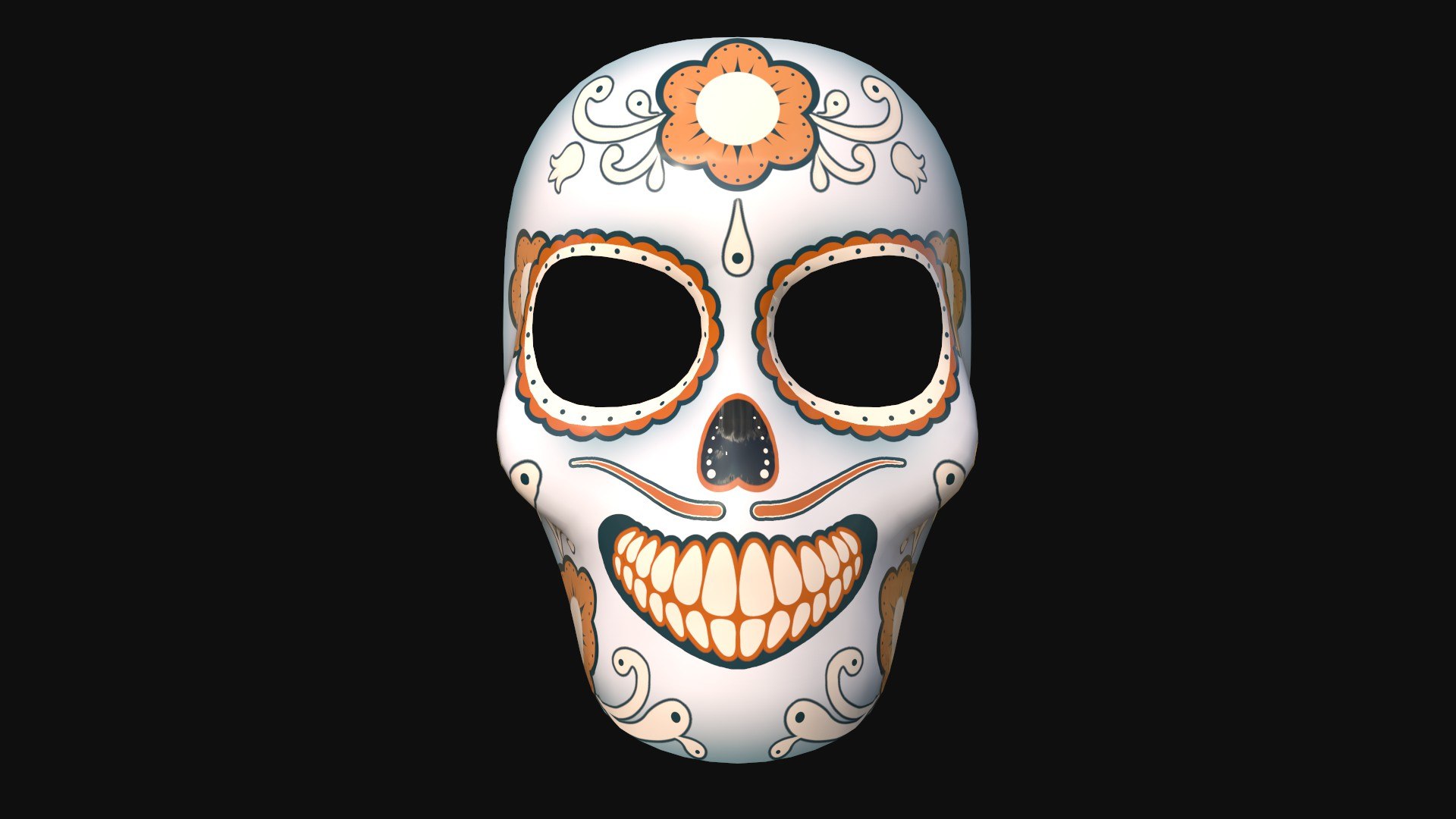 Dia De Los Muertos Mask A10 Character Design 3d Turbosquid 2312293 1756