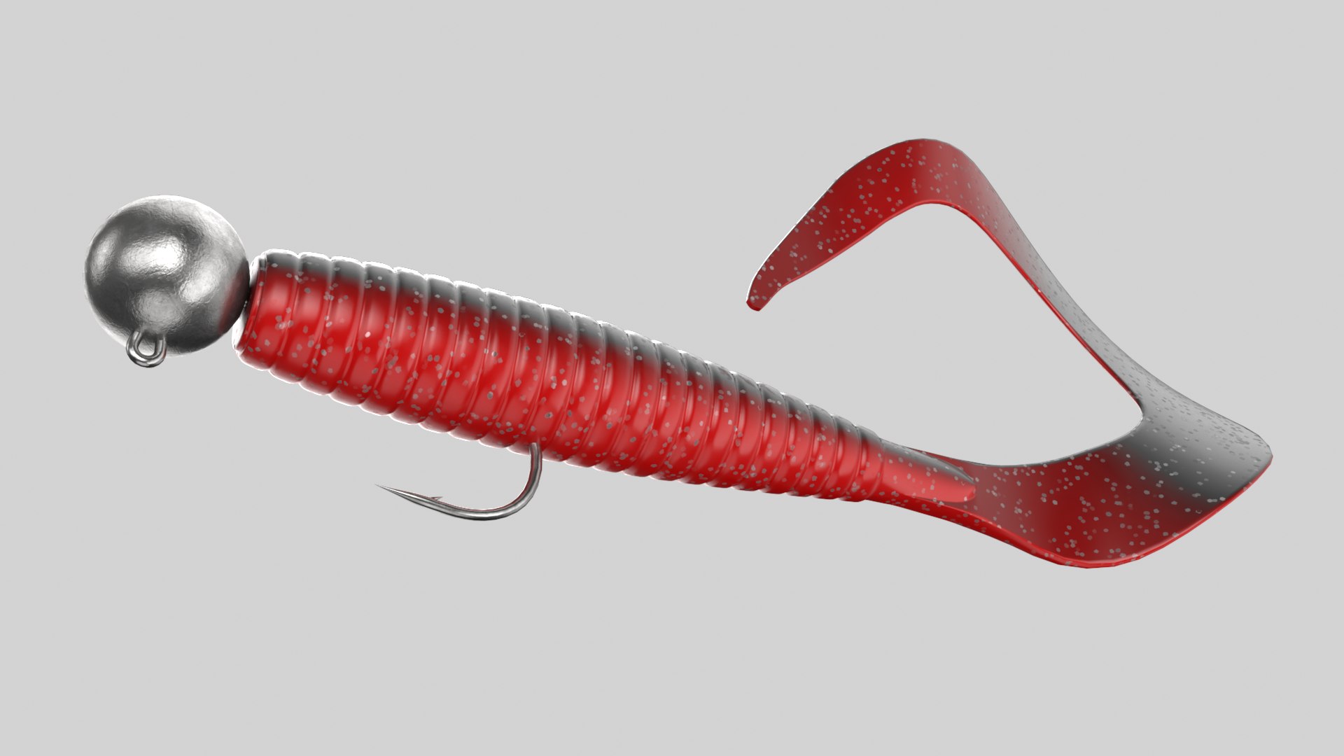 Curly Tail Fishing Lure 03 Model - TurboSquid 1981693