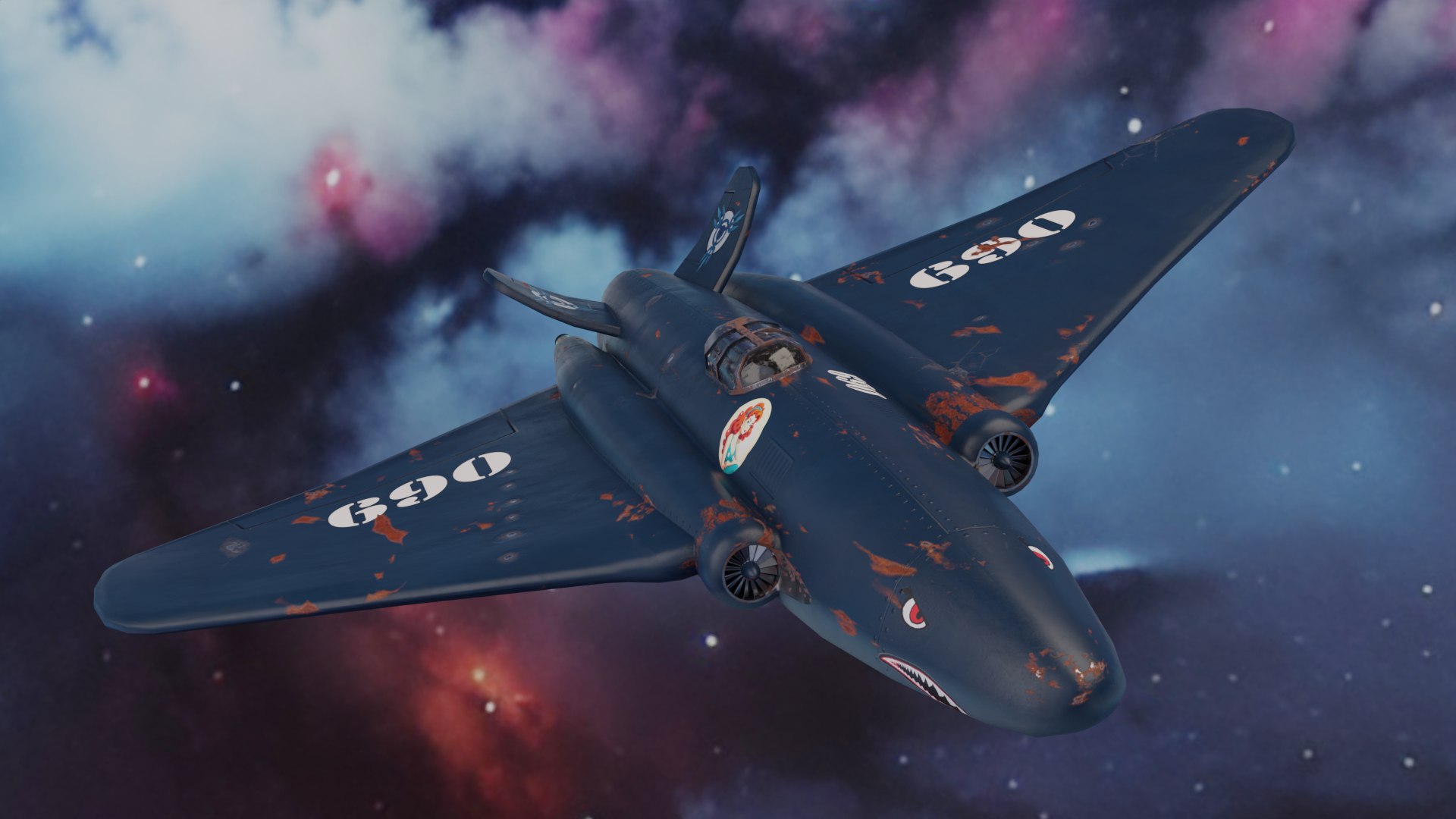 3D Fantasy Jet Plane - TurboSquid 2142393