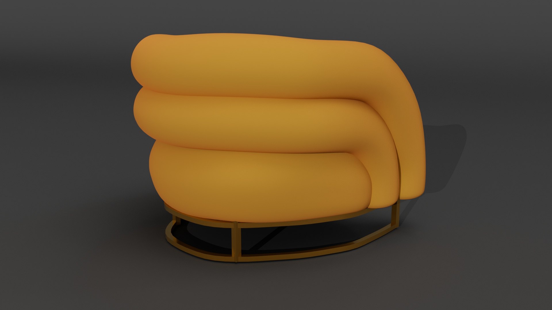 Retro Organic Arm Chair Model - TurboSquid 2181092