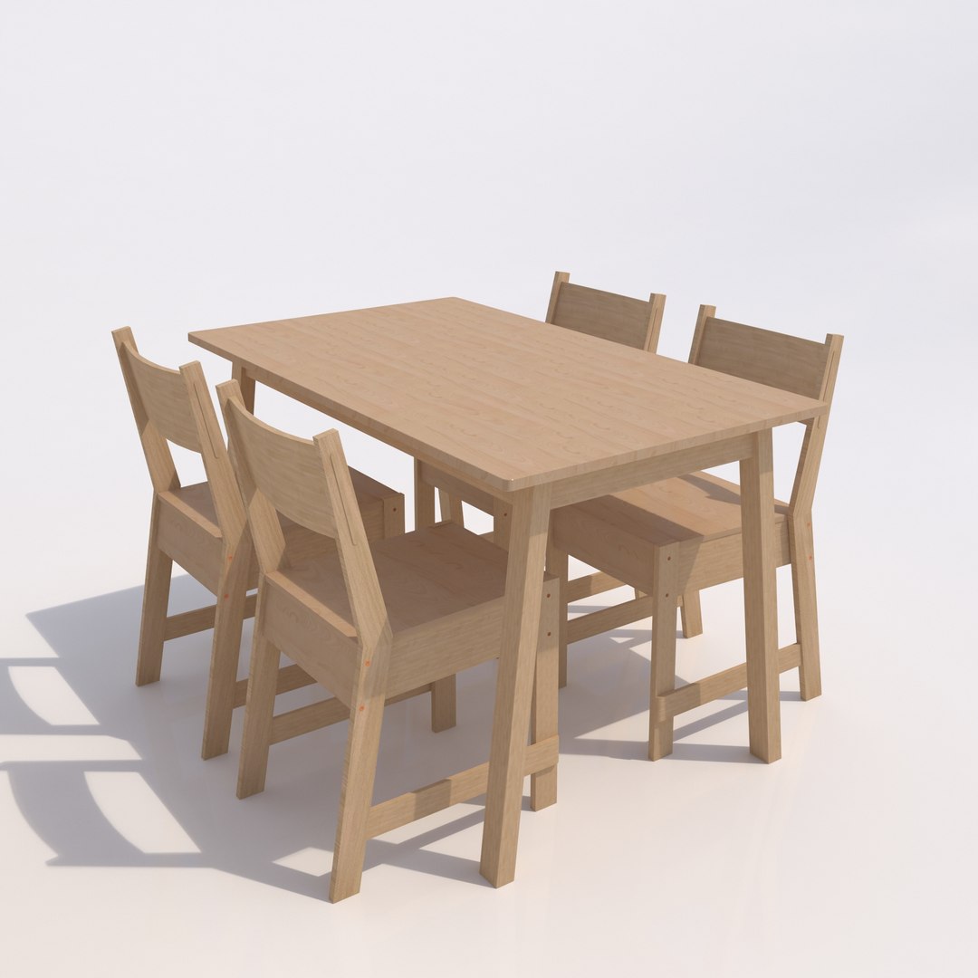 3d model ikea norraker table