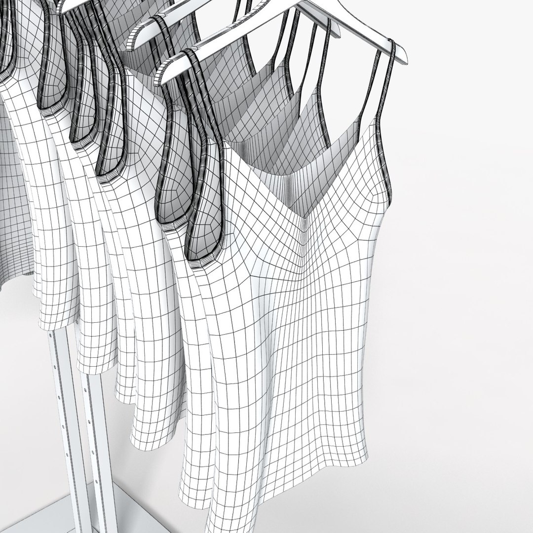 3ds max lingerie rack 1