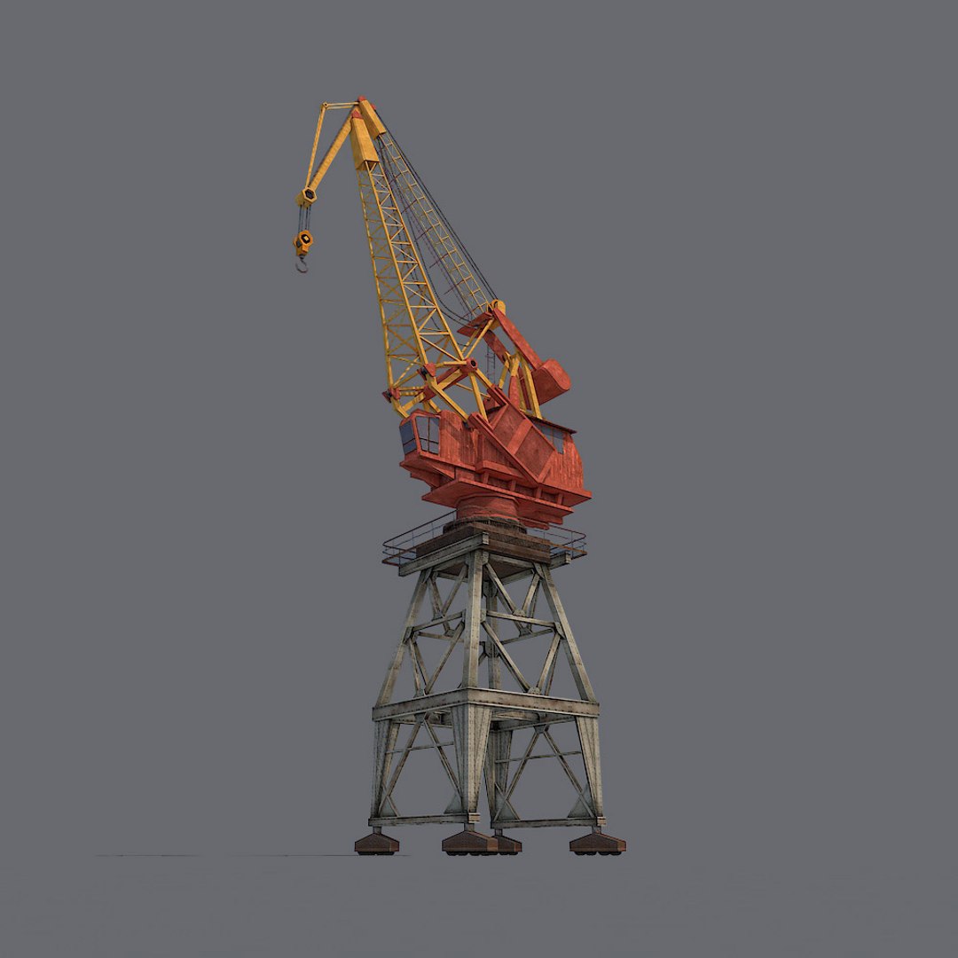 3d Model Dock Crane