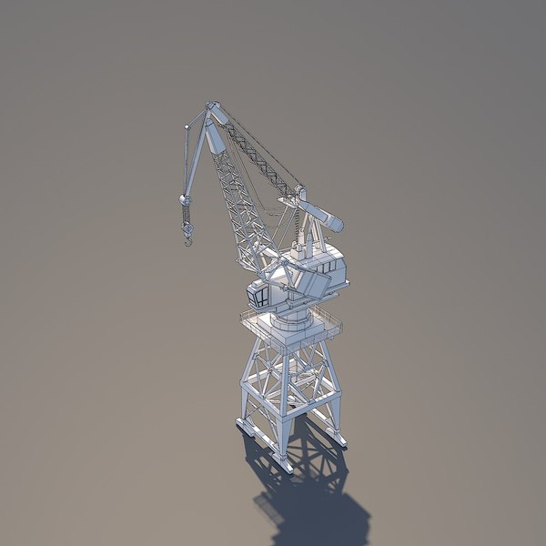 3d model dock crane