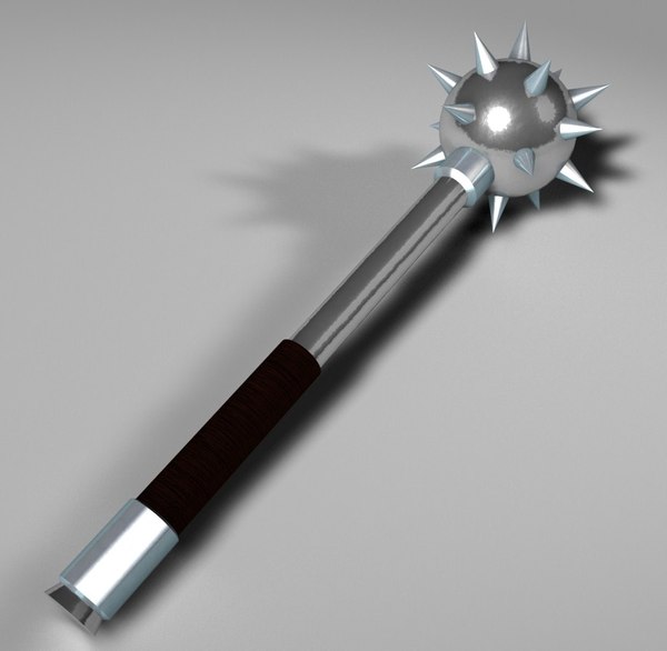 mace medieval 3d obj