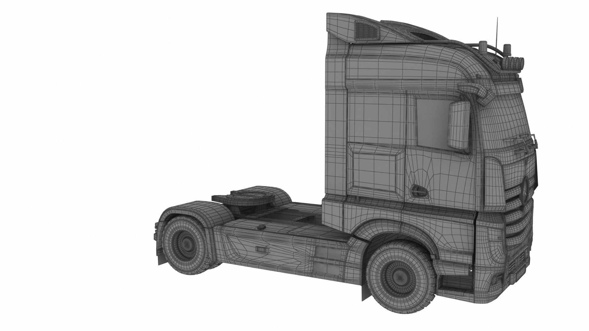 3D Model Mercedes Truck - TurboSquid 1524514