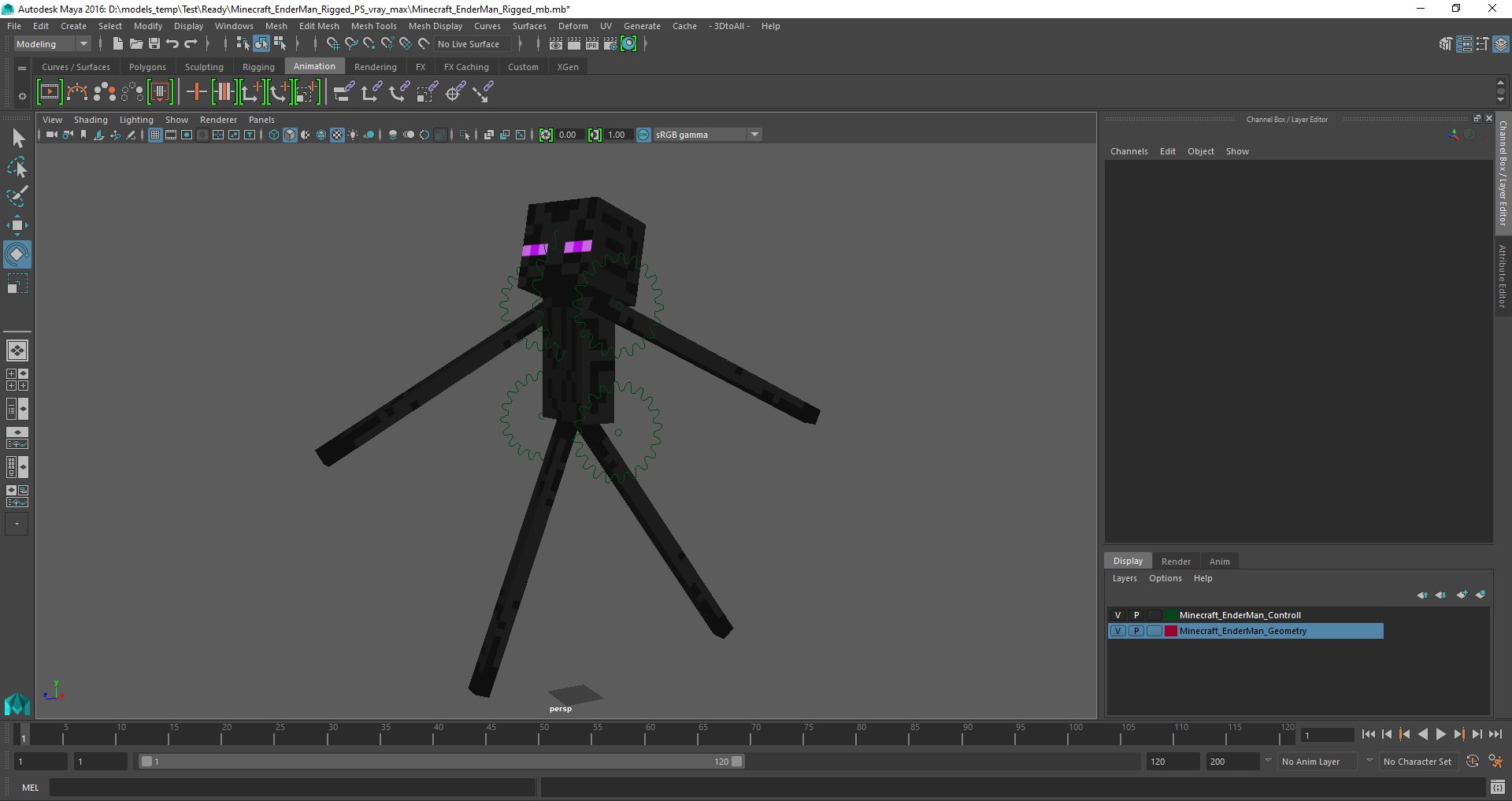3D minecraft characters rigged model - TurboSquid 1583187