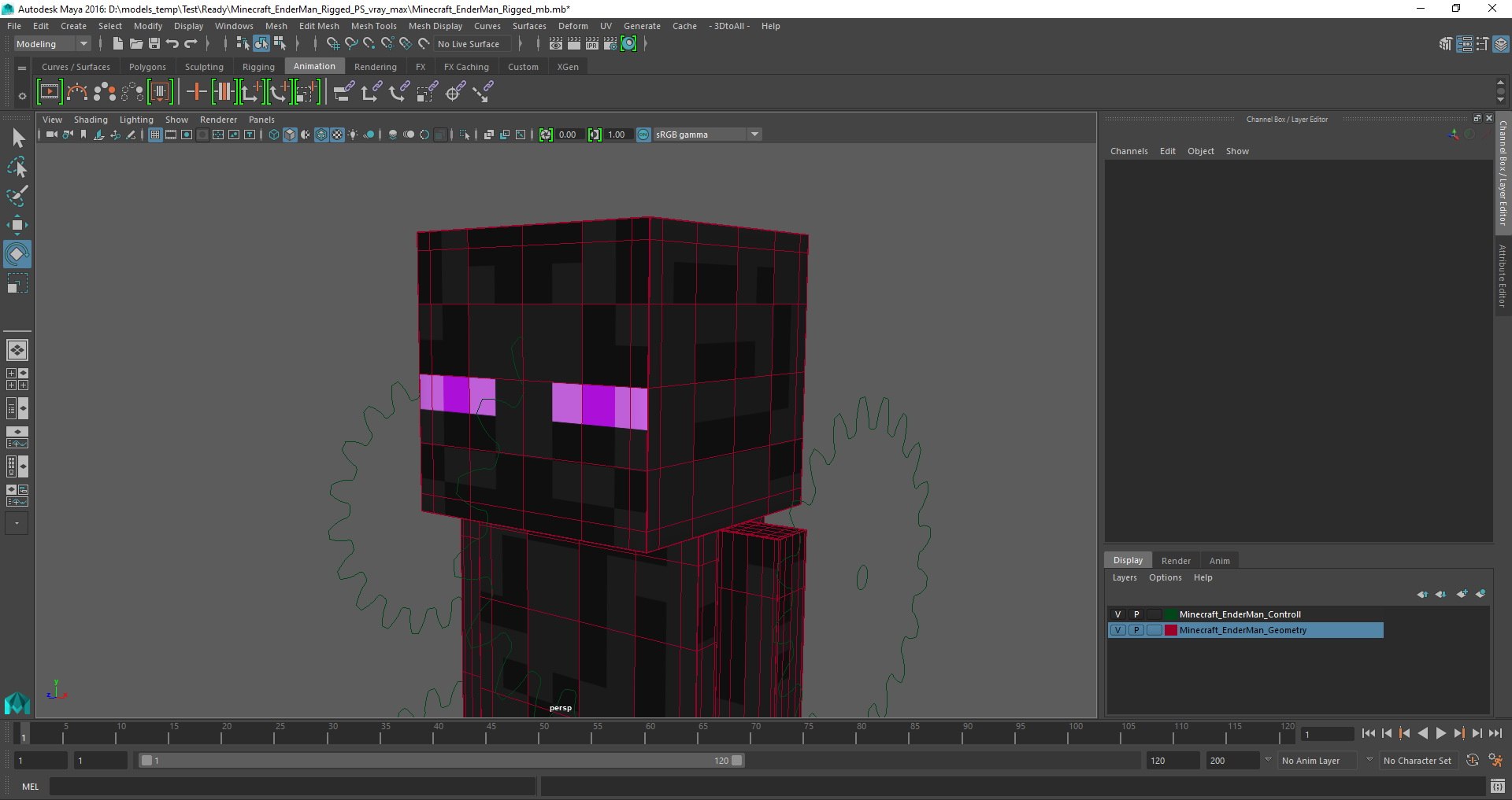 3D minecraft characters rigged model - TurboSquid 1583187