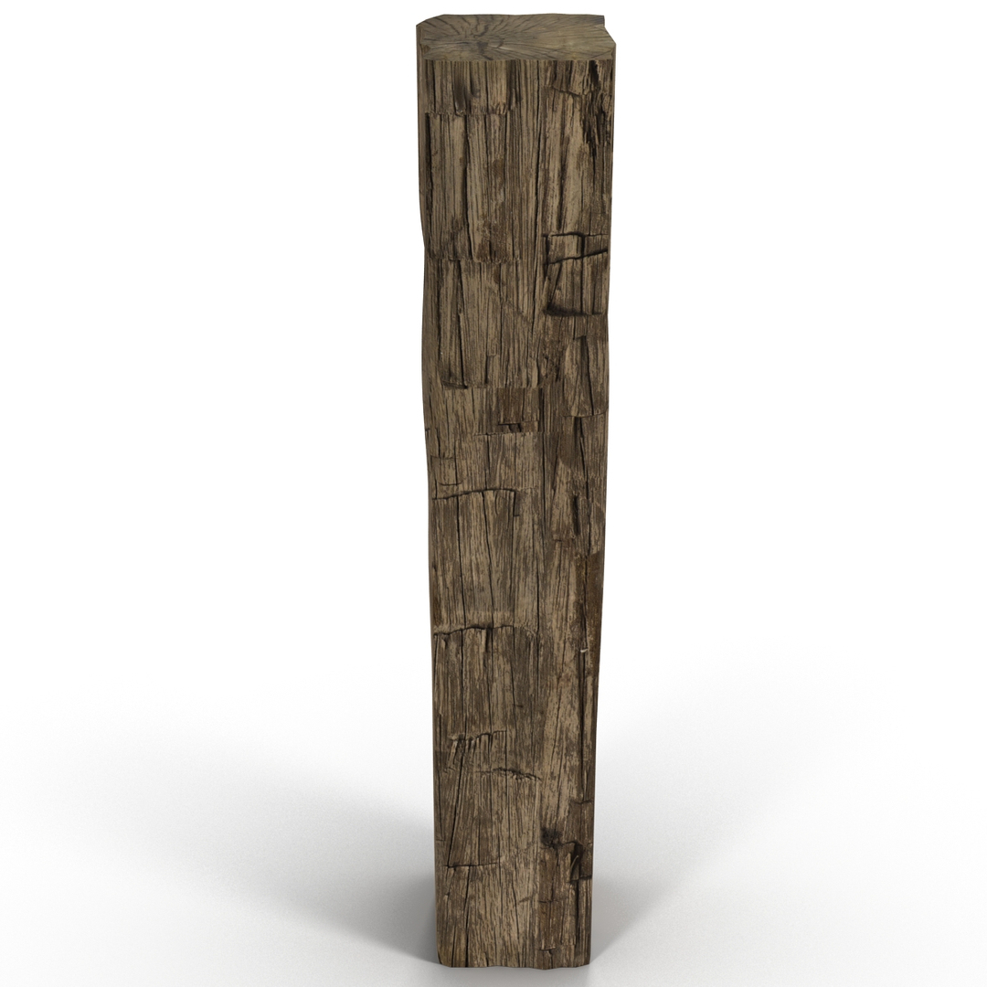old wood log 3d model