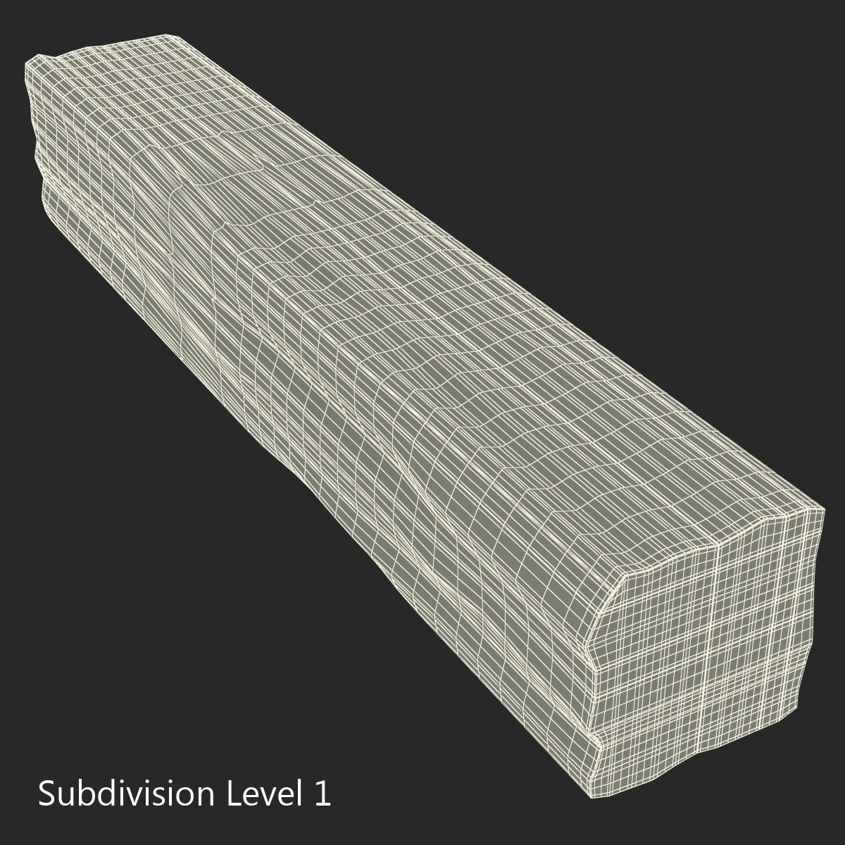 old wood log 3d model