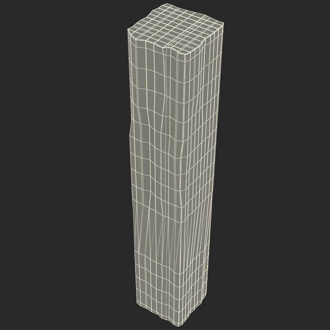 old wood log 3d model