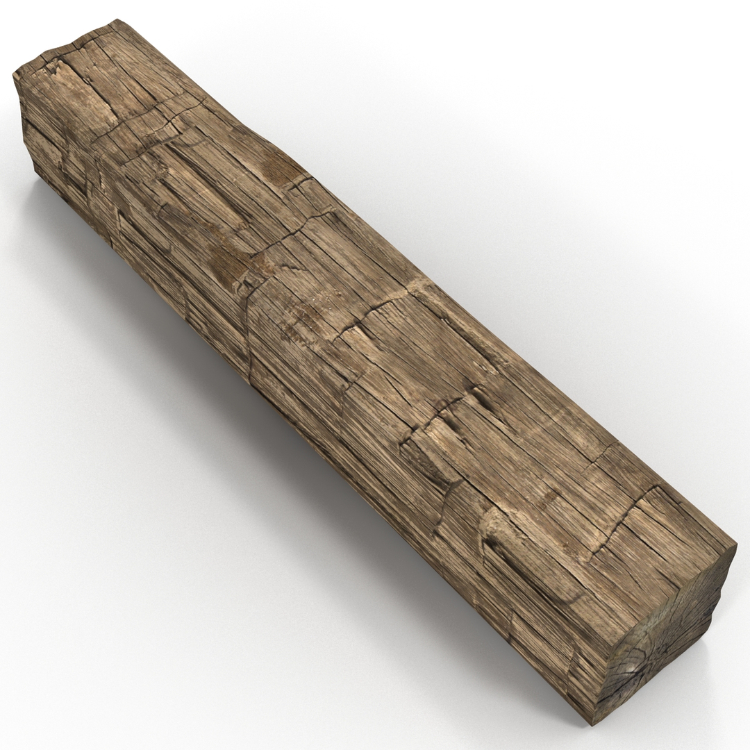 old wood log 3d model