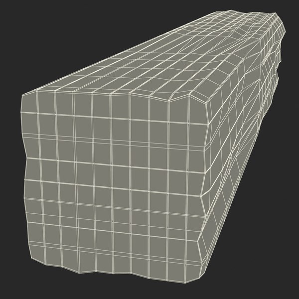 old wood log 3d model