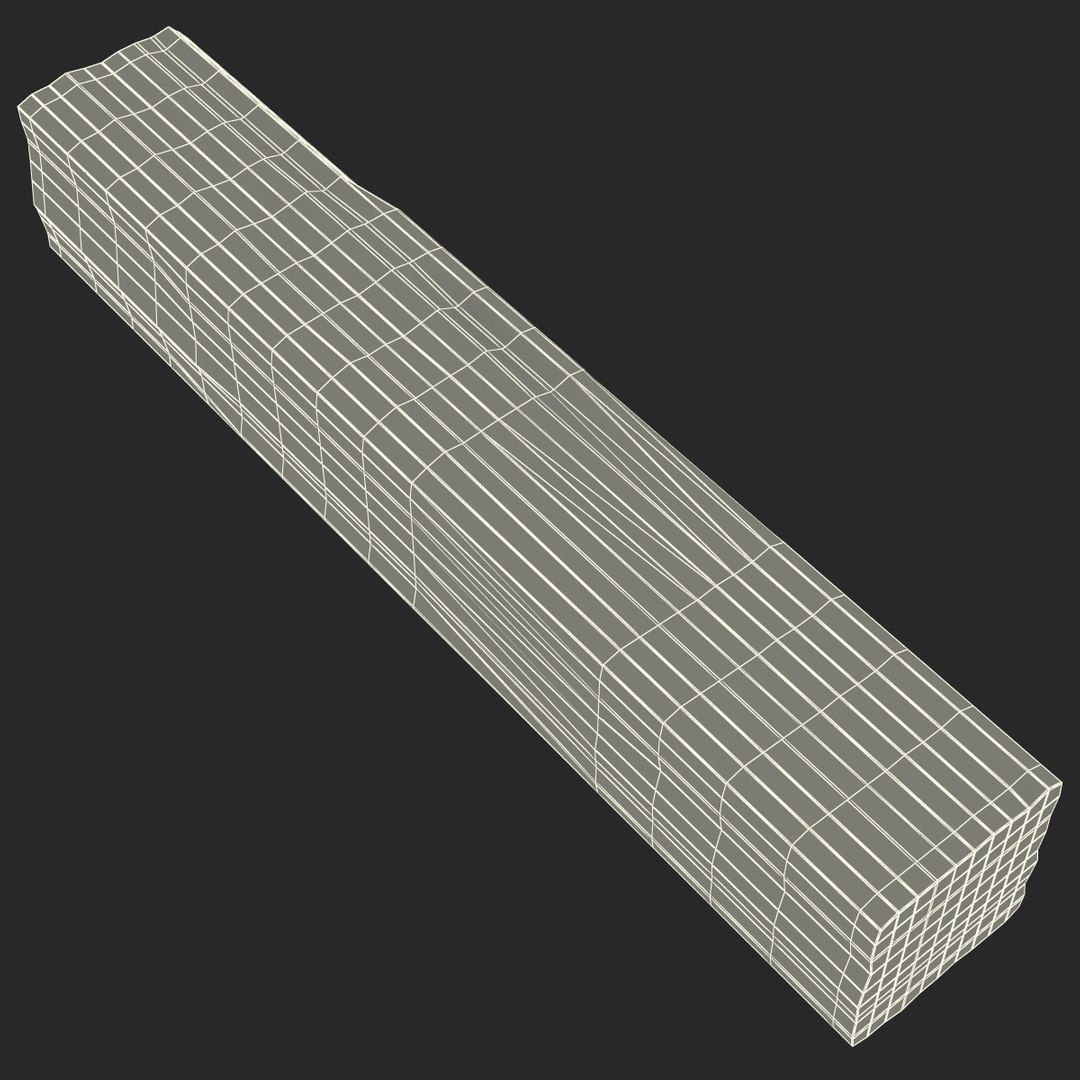 old wood log 3d model
