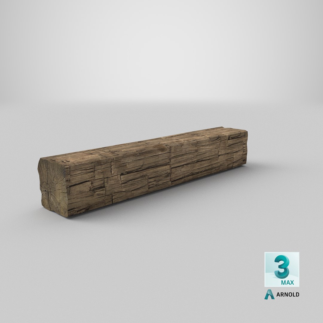 Old Wood Log 3d Model