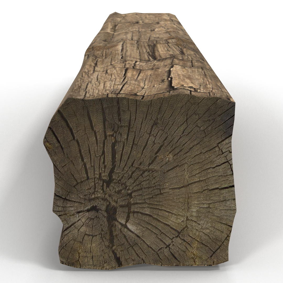 old wood log 3d model
