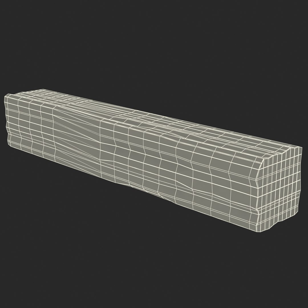 old wood log 3d model