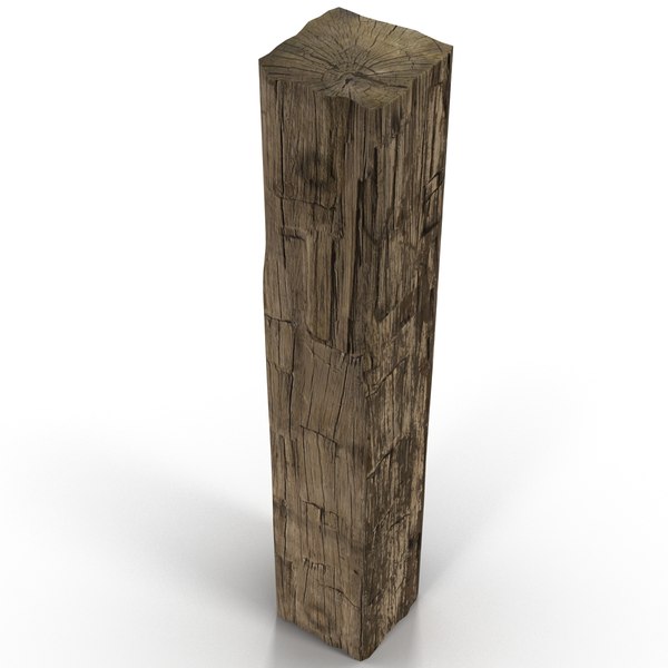 old wood log 3d model