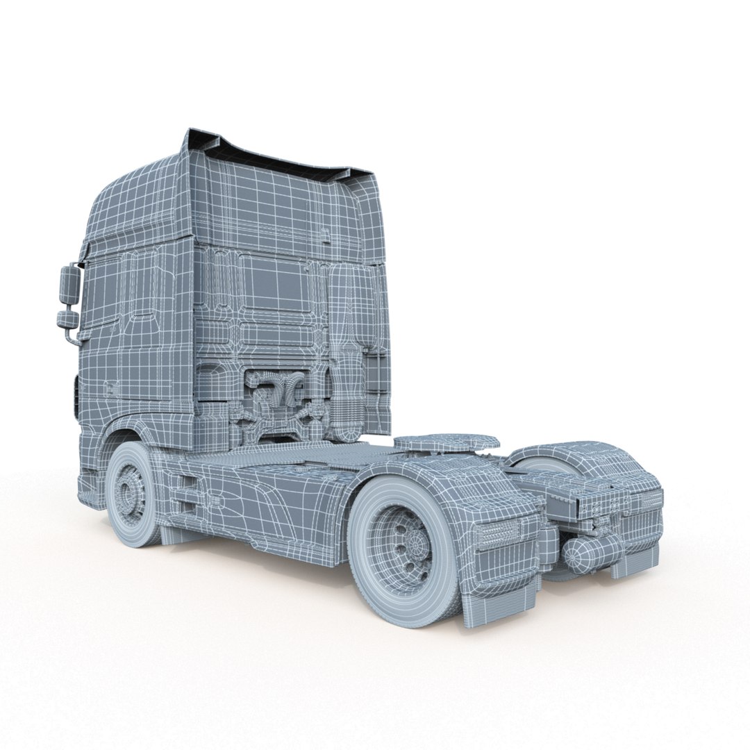 3D Model Daf Xf 2020 Semi Truck - TurboSquid 1453531