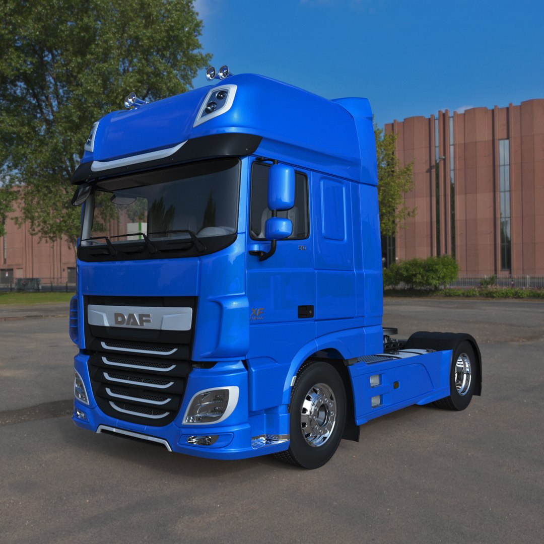 3D Model Daf Xf 2020 Semi Truck - TurboSquid 1453531