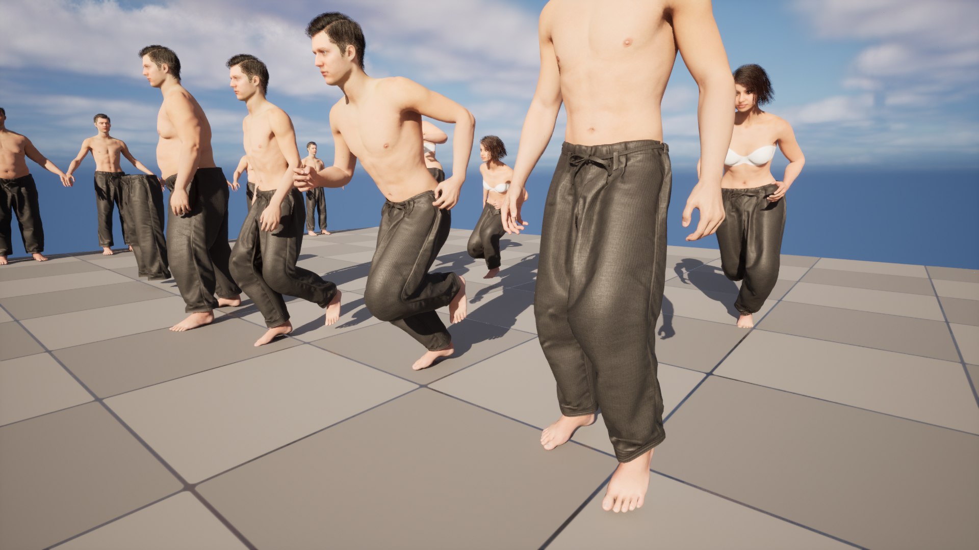 Pants 265 - All MH Bodies UE5 Skeletons - Rigged Model - TurboSquid 2328372