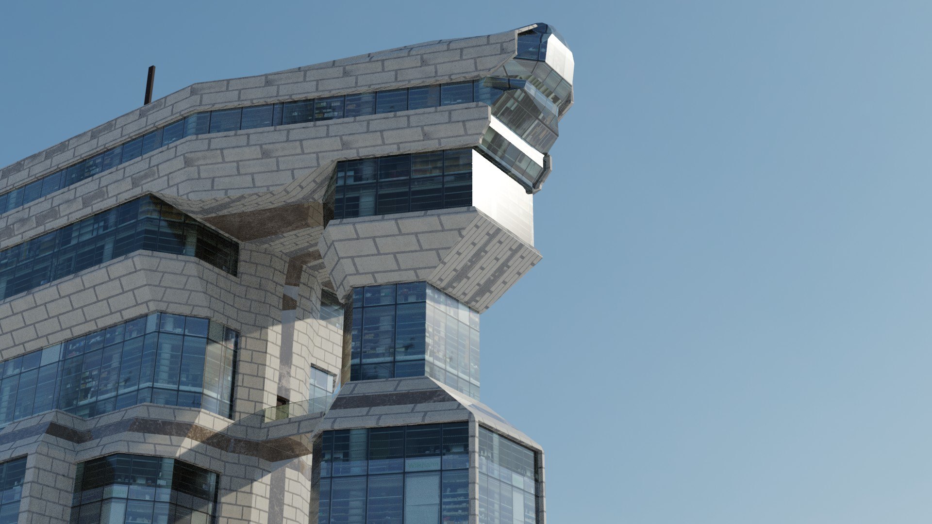 3D Modern Building No 1 2 Models Model - TurboSquid 1883857