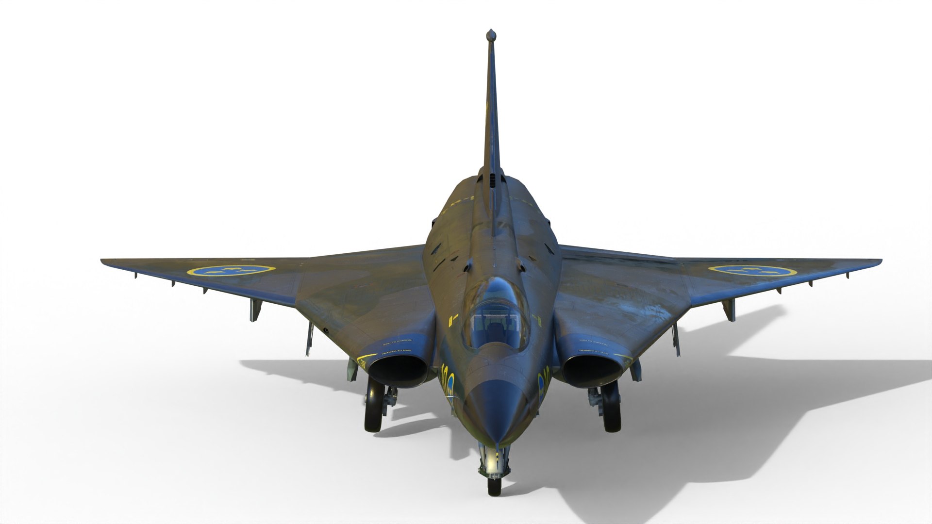 3D Saab 35 Draken Model - TurboSquid 2253423