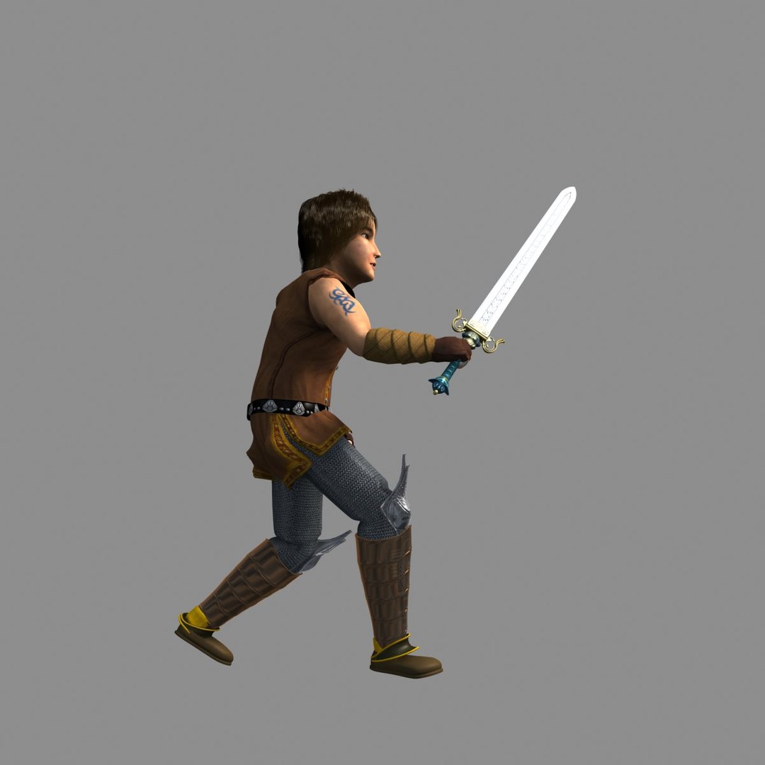 3d Model Rigged Sword