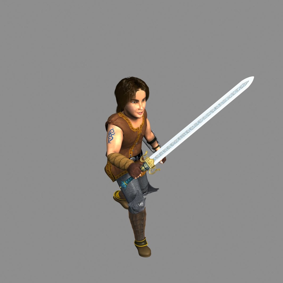 3d Model Rigged Sword