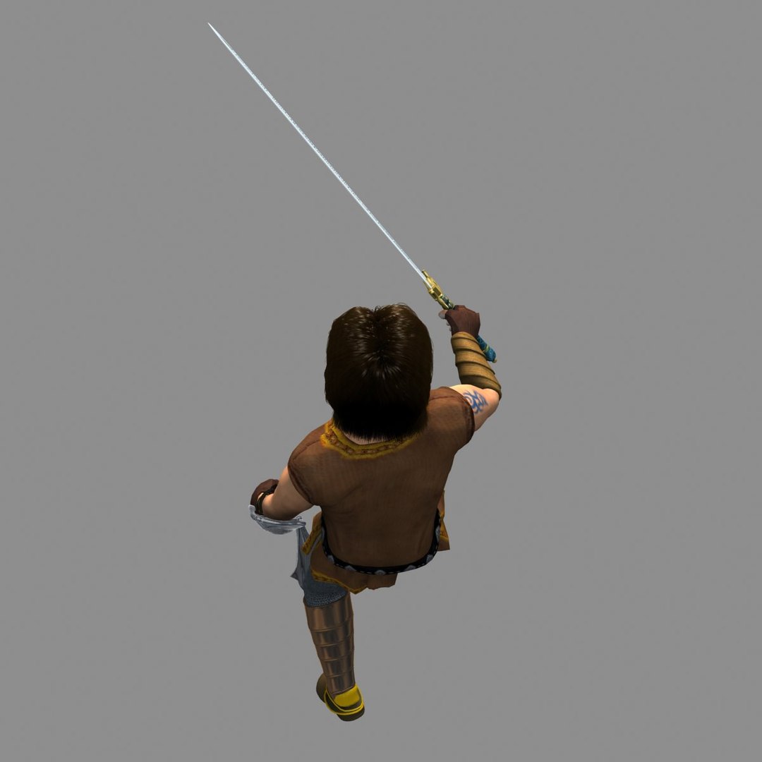 3d Model Rigged Sword