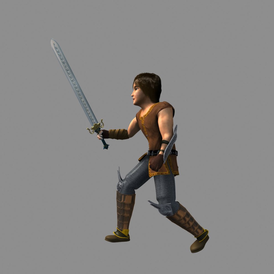 3d Model Rigged Sword