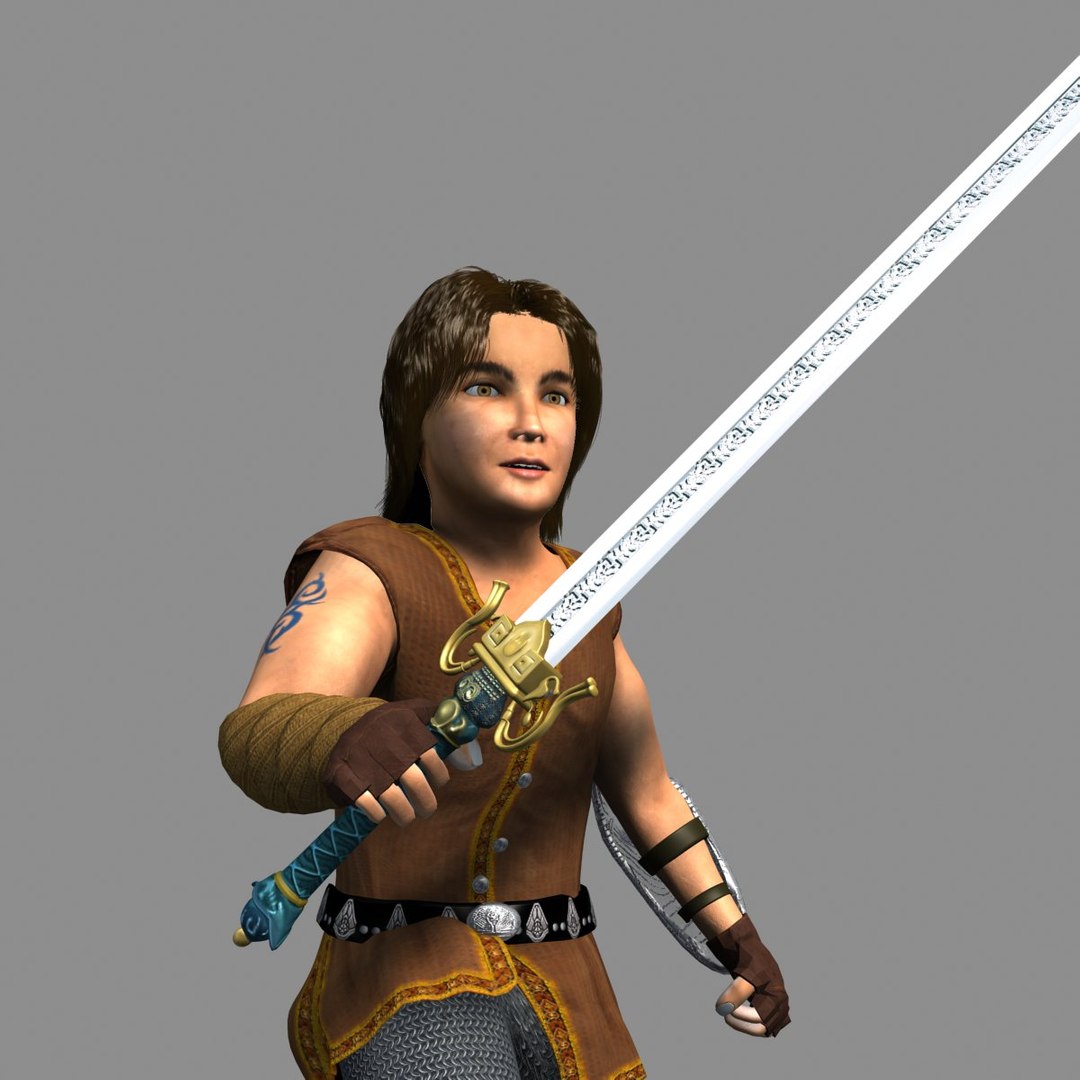 3d Model Rigged Sword