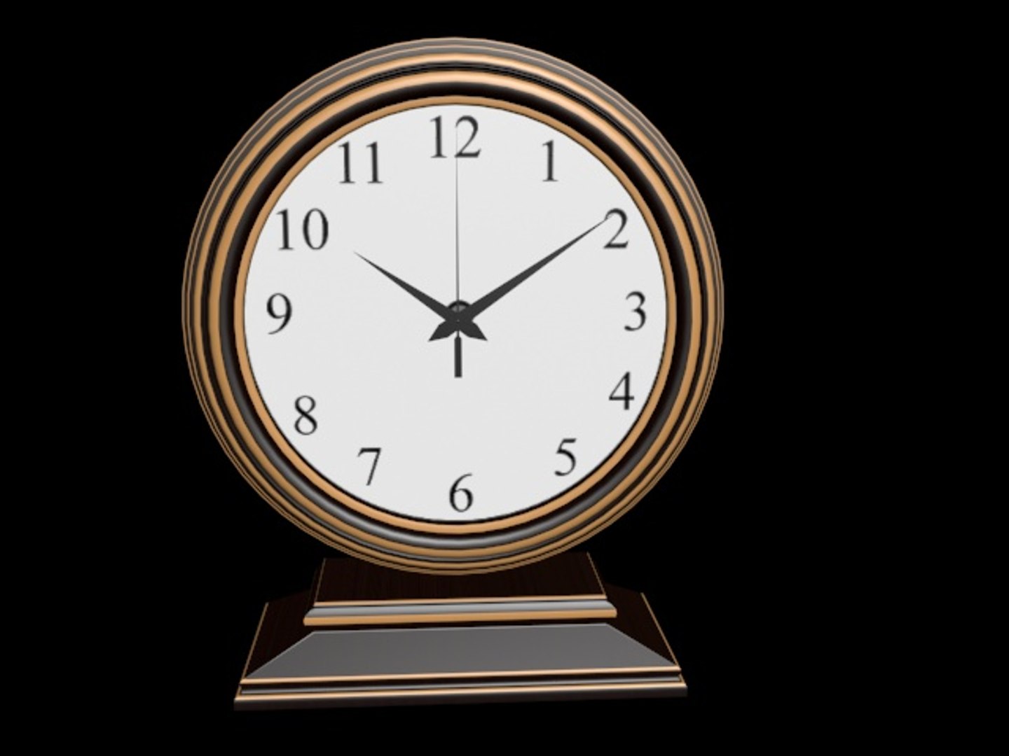 3D table clock - TurboSquid 1330057