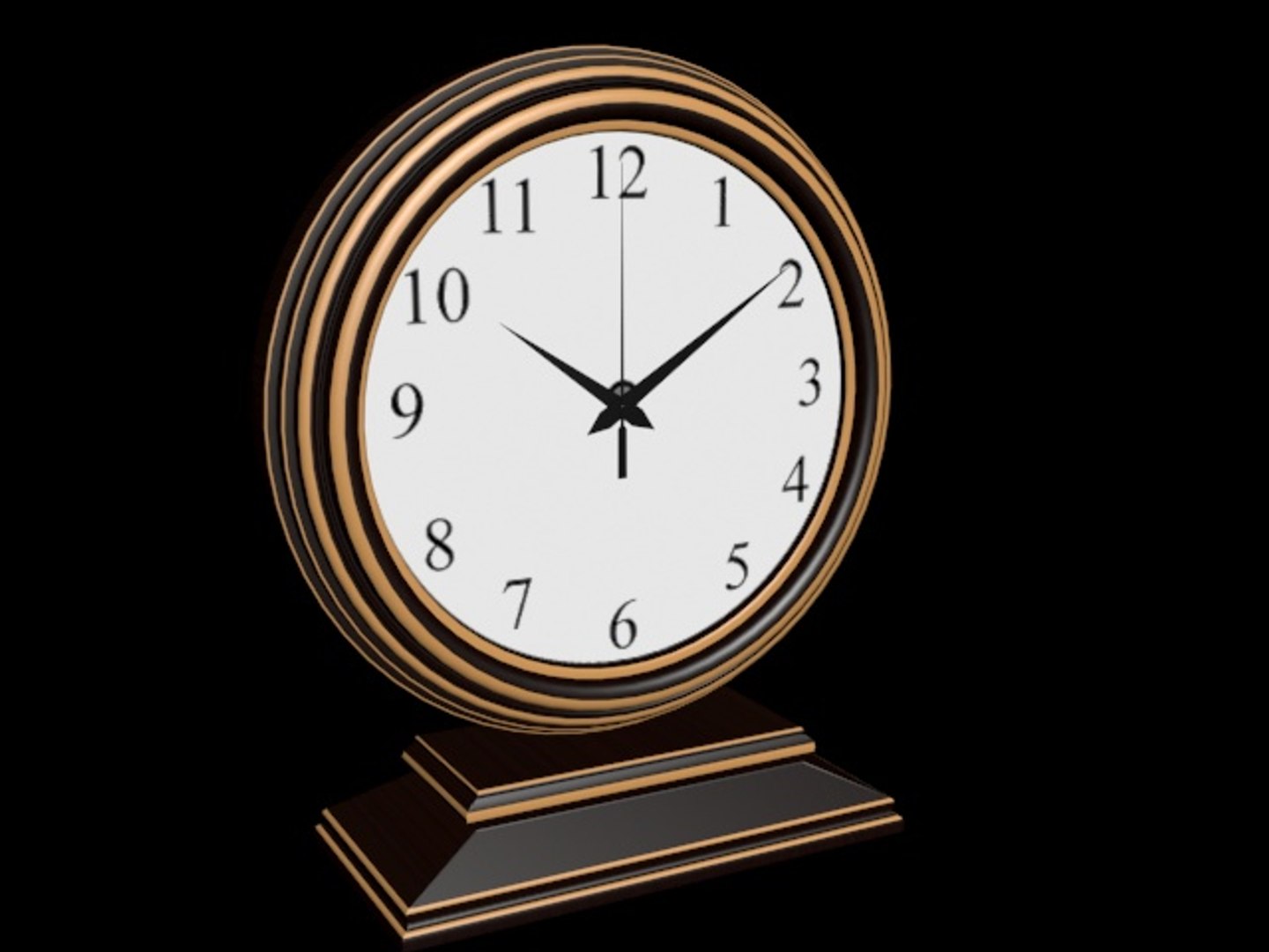 3D table clock - TurboSquid 1330057