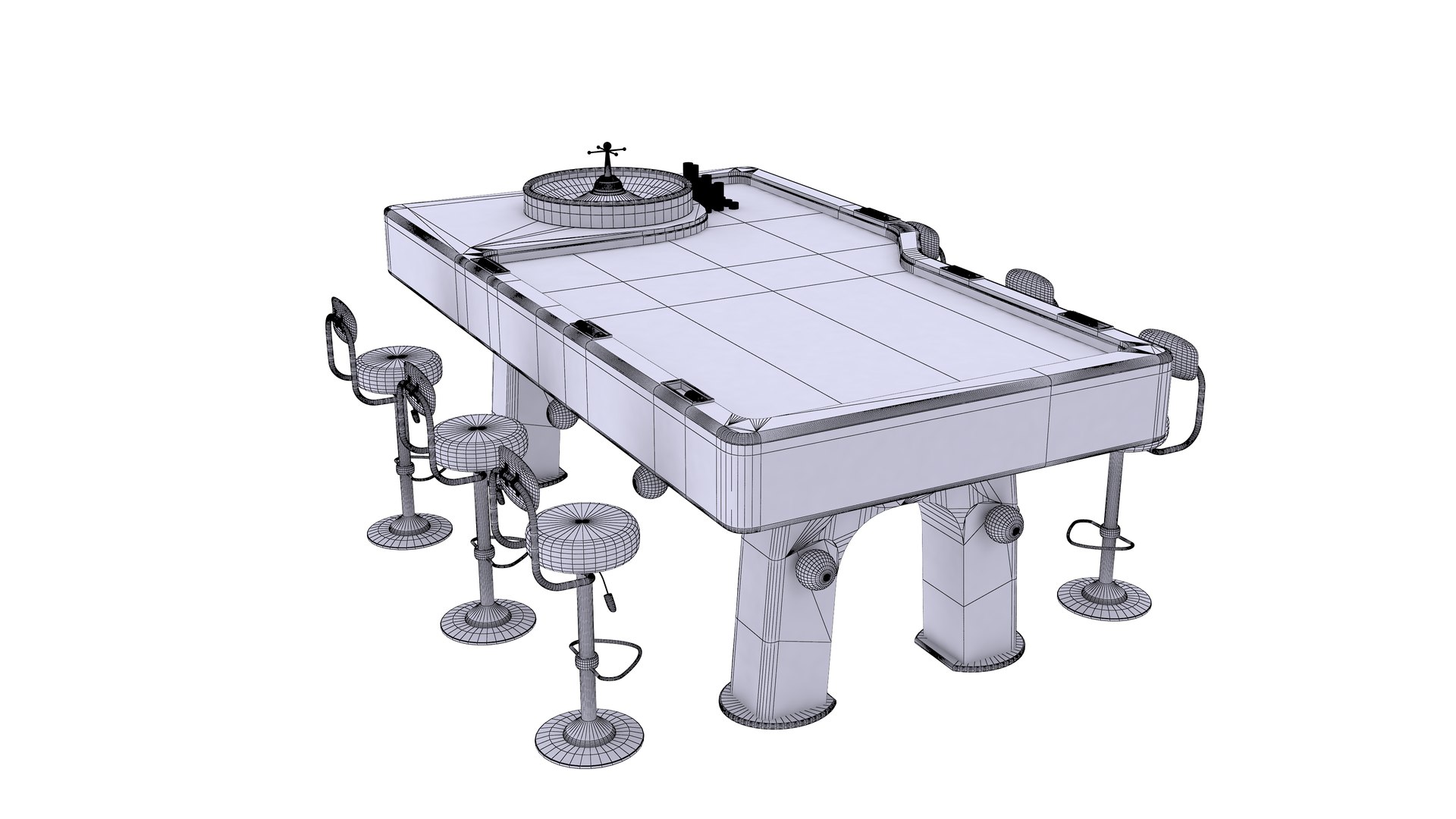 3D Casino Roulette Table - TurboSquid 1878956