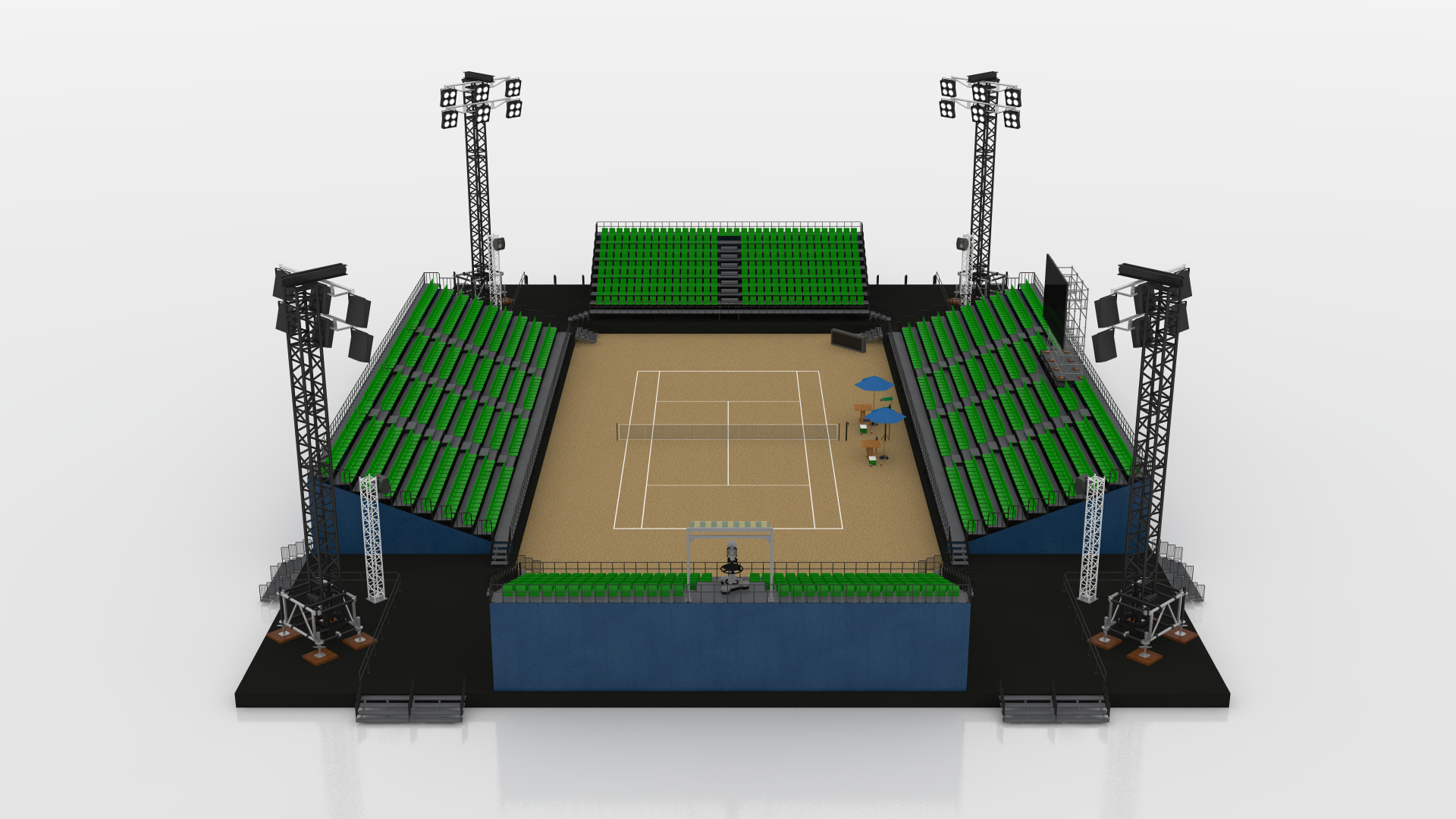 3D Model Tennis Stadium - TurboSquid 1910591