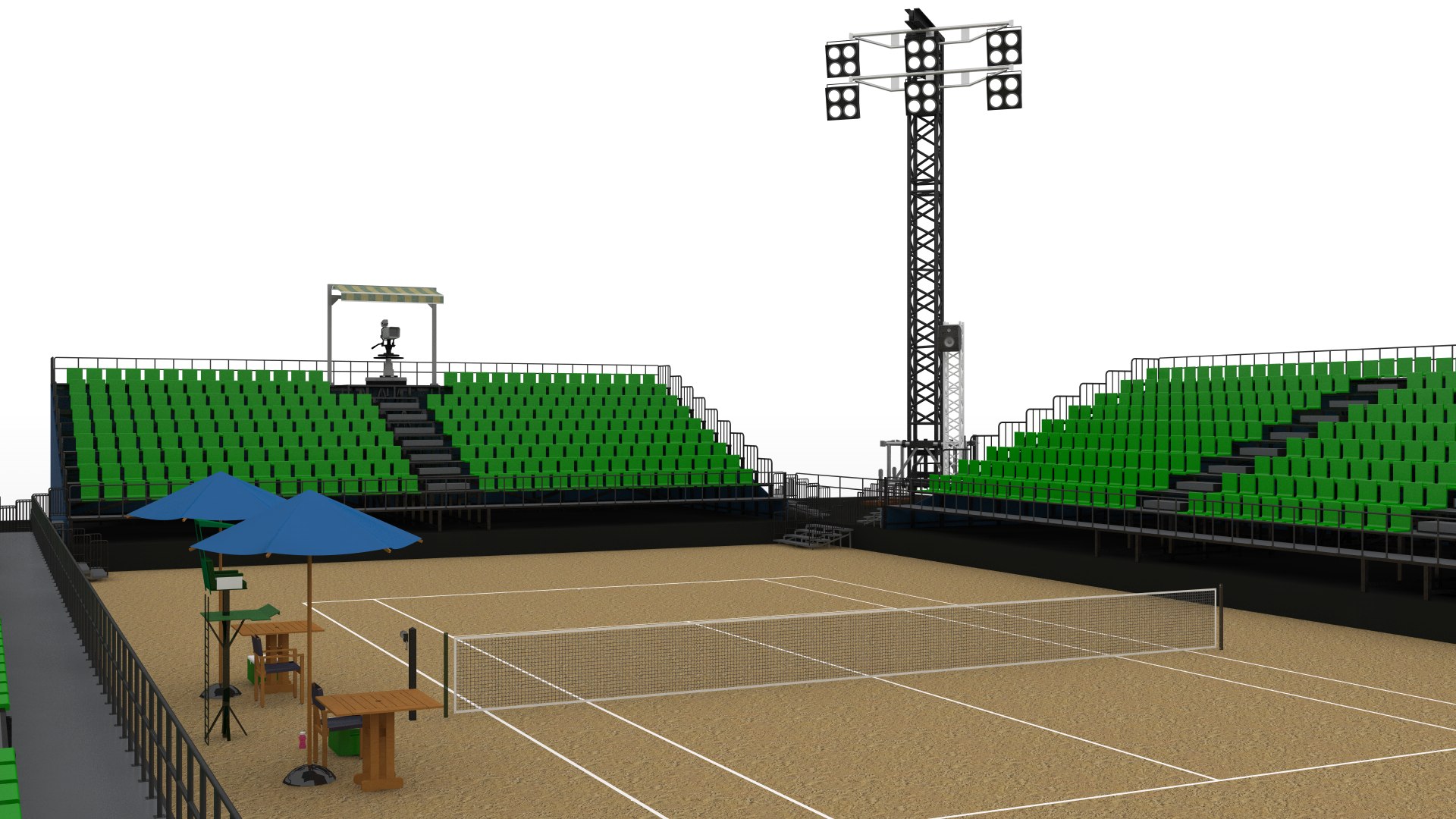 3D Model Tennis Stadium - TurboSquid 1910591