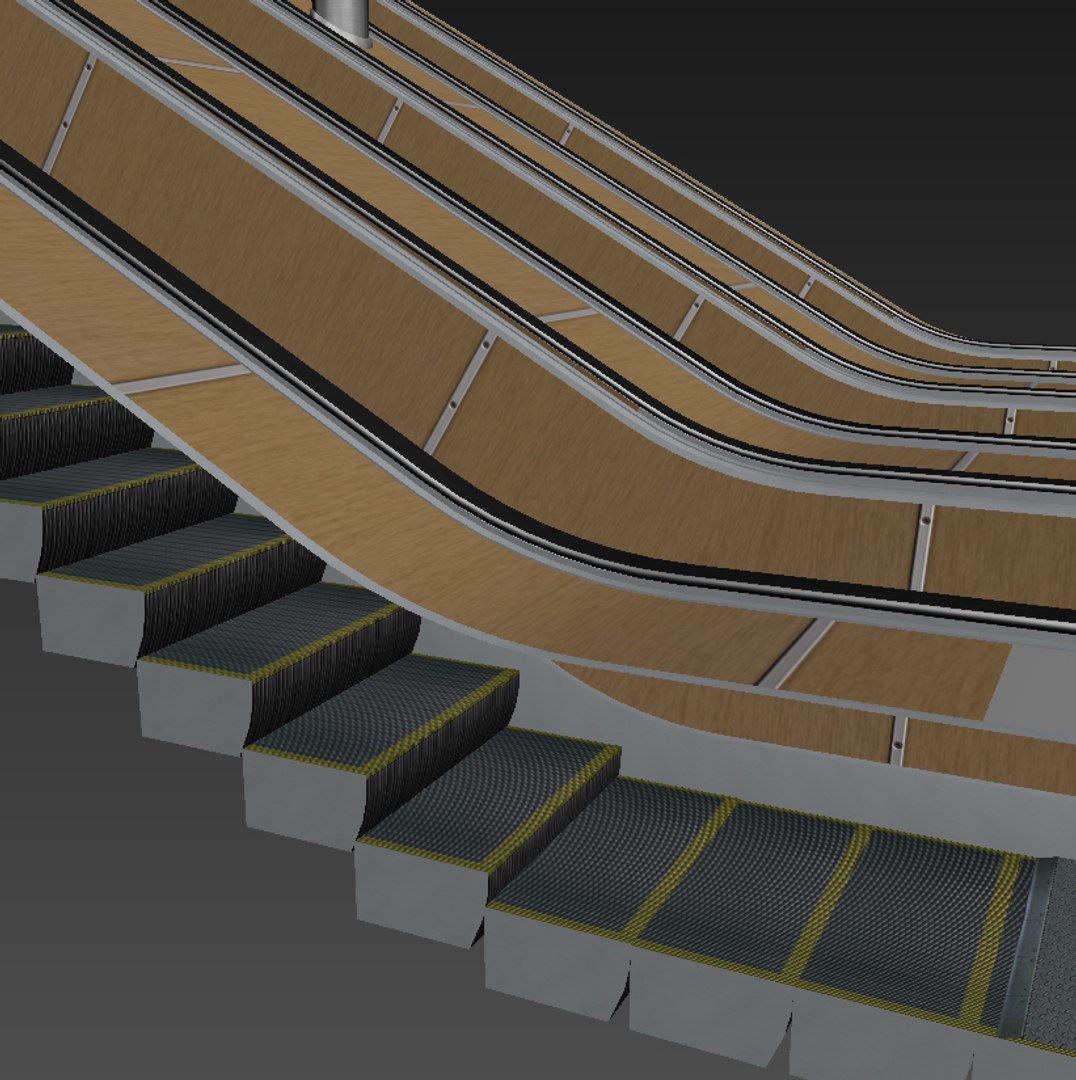 Escalator Metro 3d Model