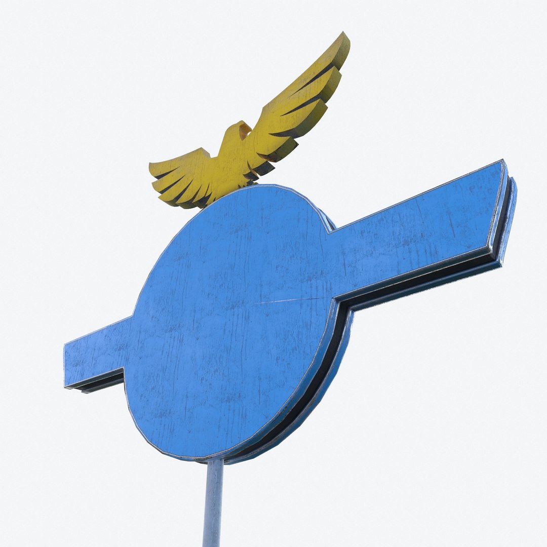 3D Model Motorway Sign - TurboSquid 1575298