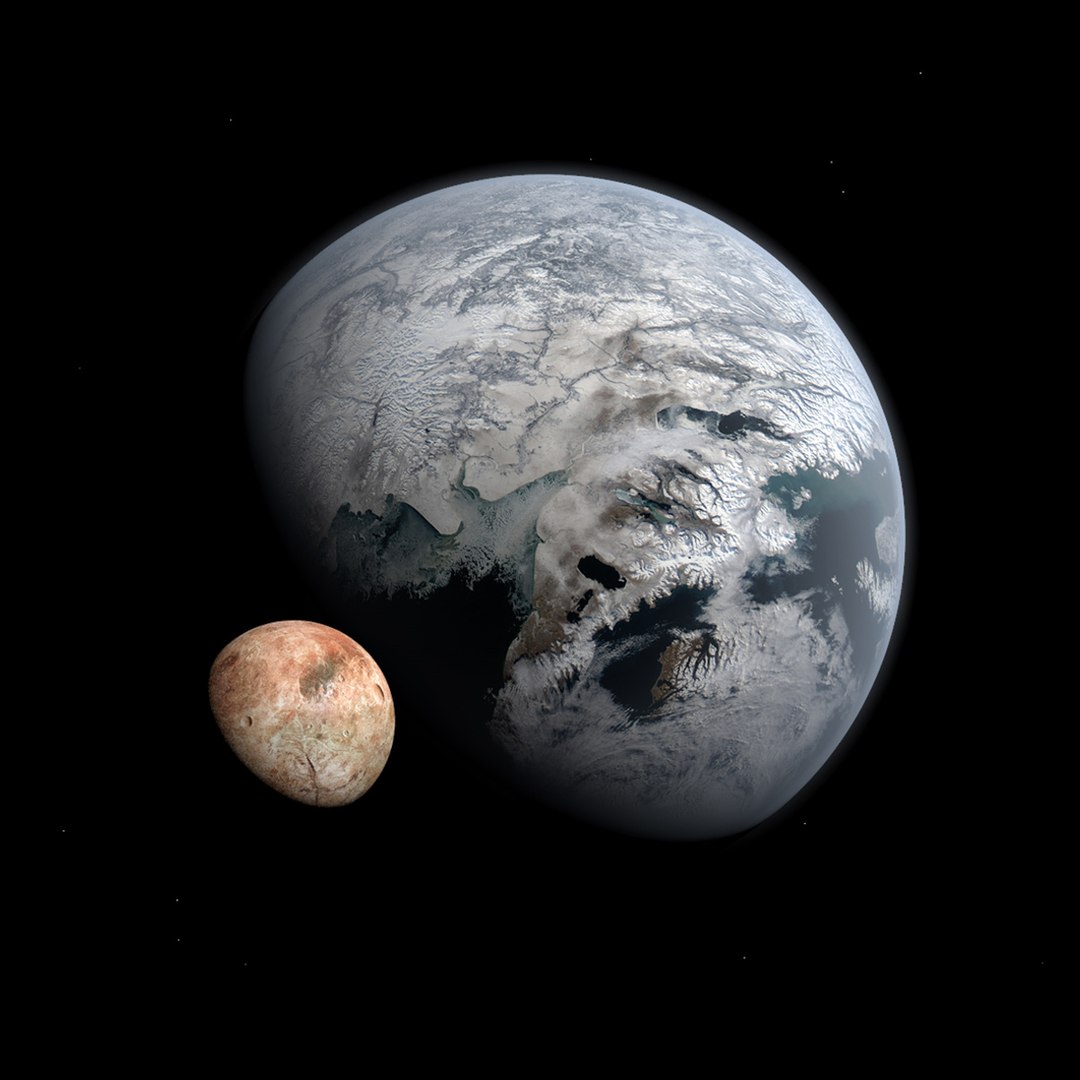 3D Fictional Alien Ice Planet - TurboSquid 1640518