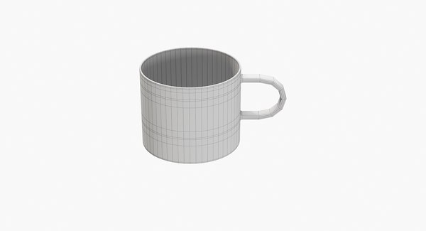 Realistic luna blackandwhite mug model - TurboSquid 1439869