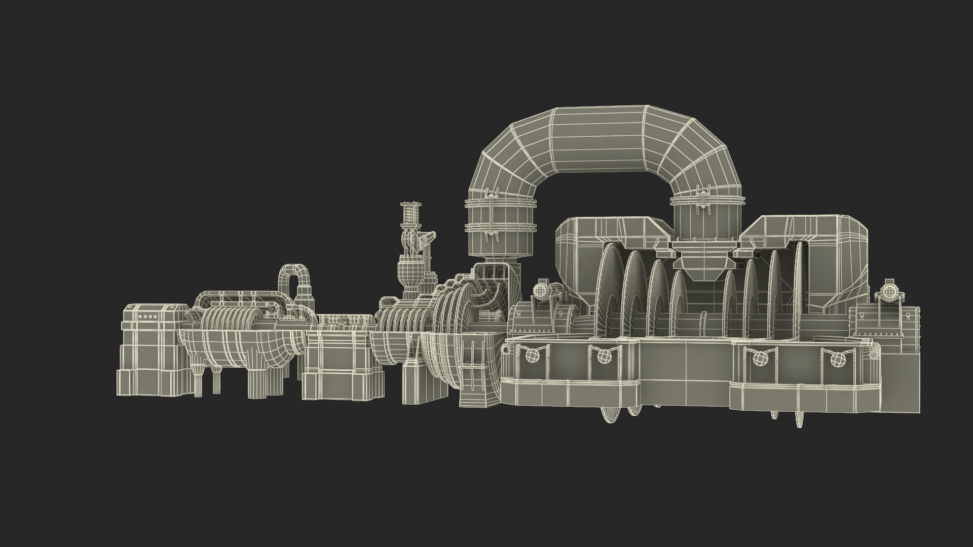 3D Steam Turbine Cutaway Model - TurboSquid 2295584