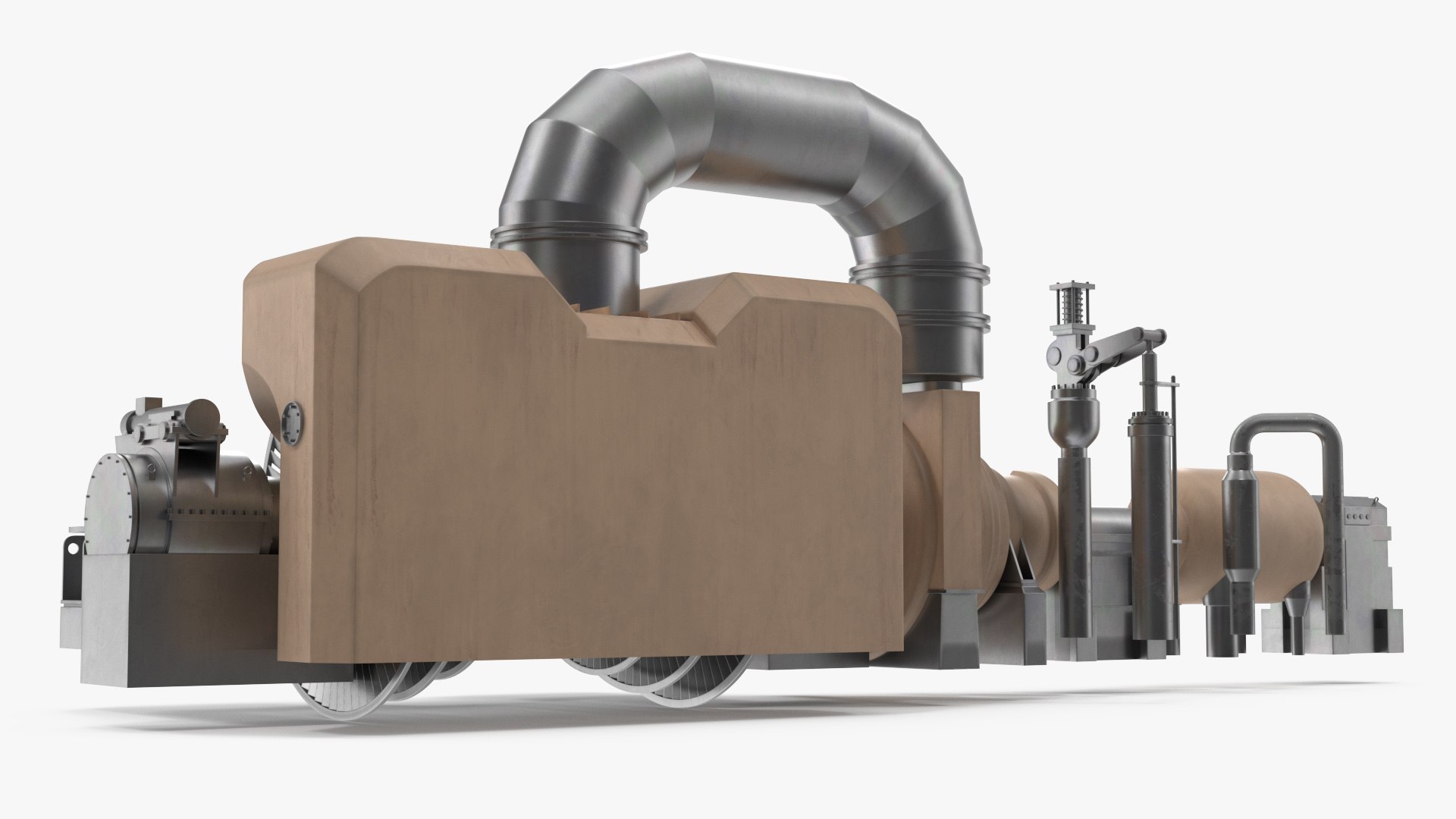 3D Steam Turbine Cutaway Model - TurboSquid 2295584