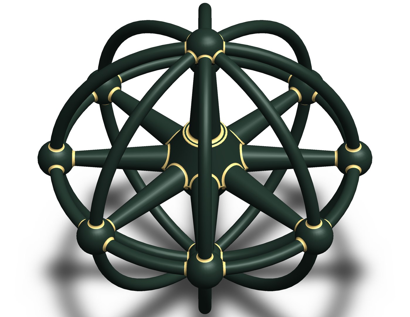 3D Wireframe Shape Geometric Sphere Linked - TurboSquid 2201213