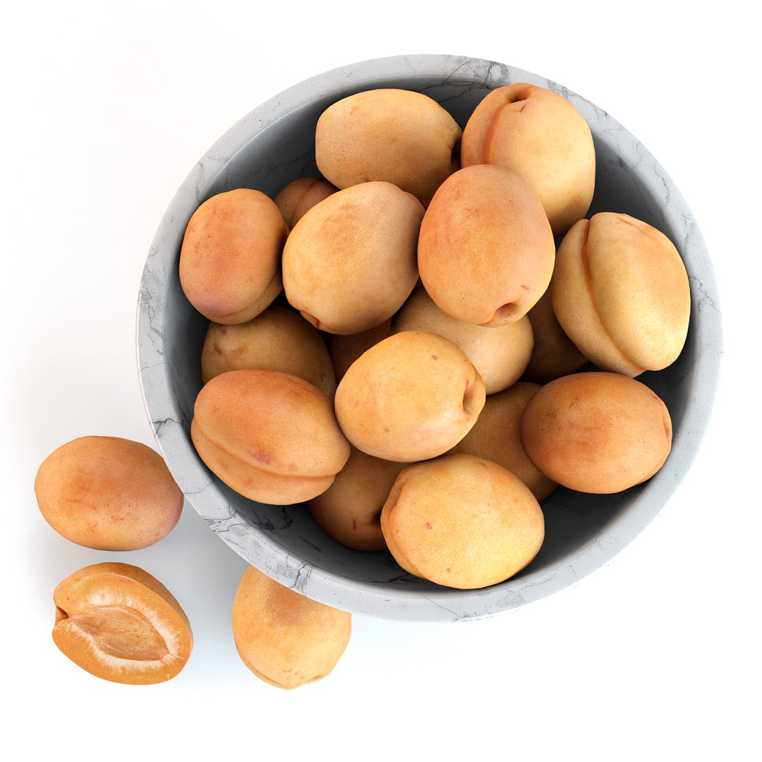 3D Model Apricots Set01 - TurboSquid 2103369