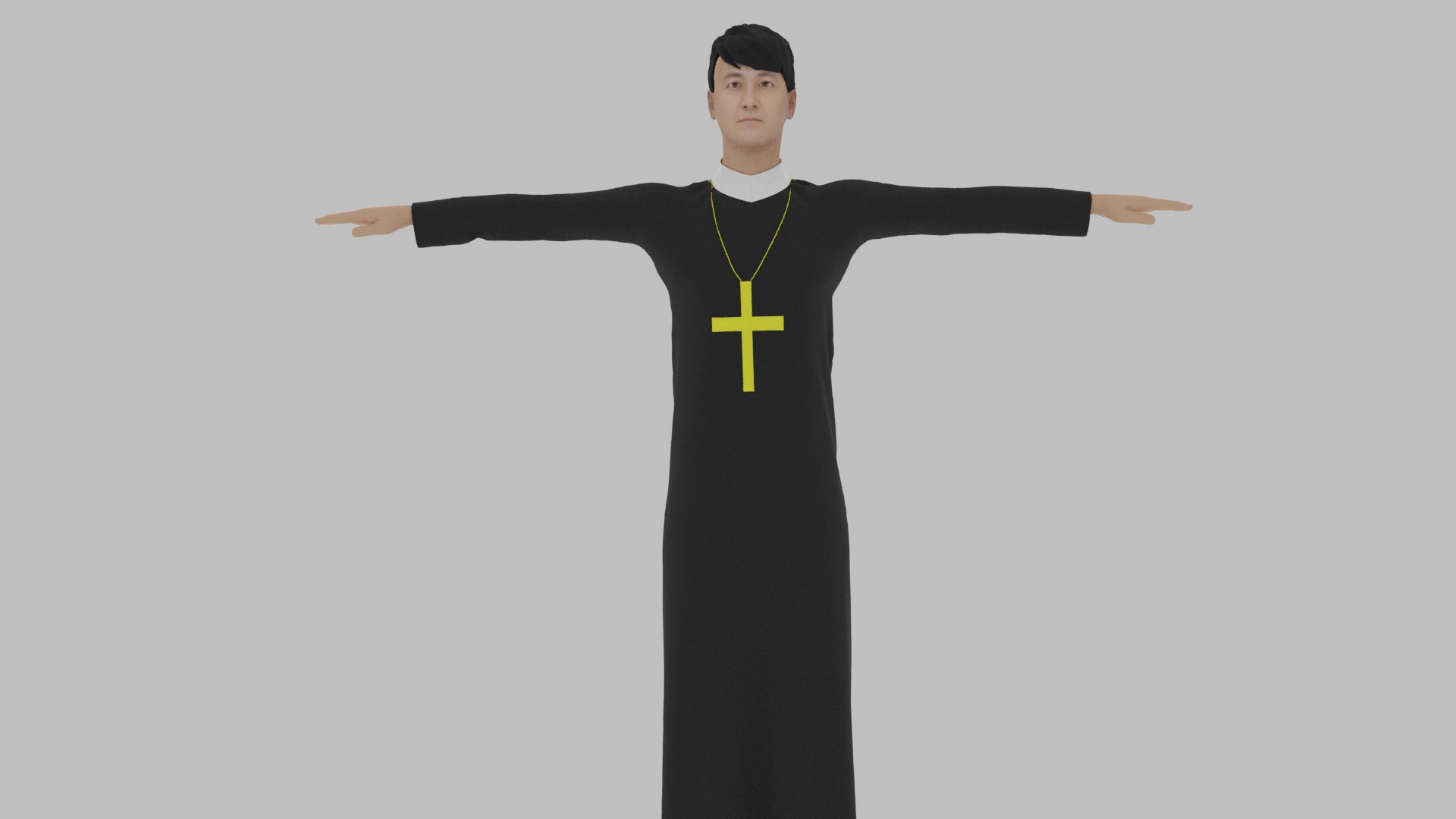 3D Priest Model - TurboSquid 2021612