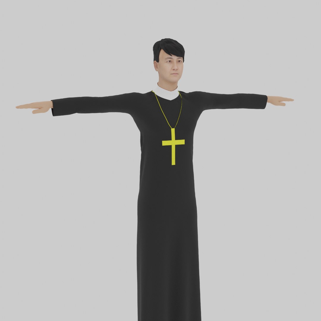 3D Priest Model - TurboSquid 2021612