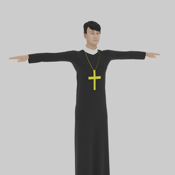 3D Priest model - TurboSquid 2021612